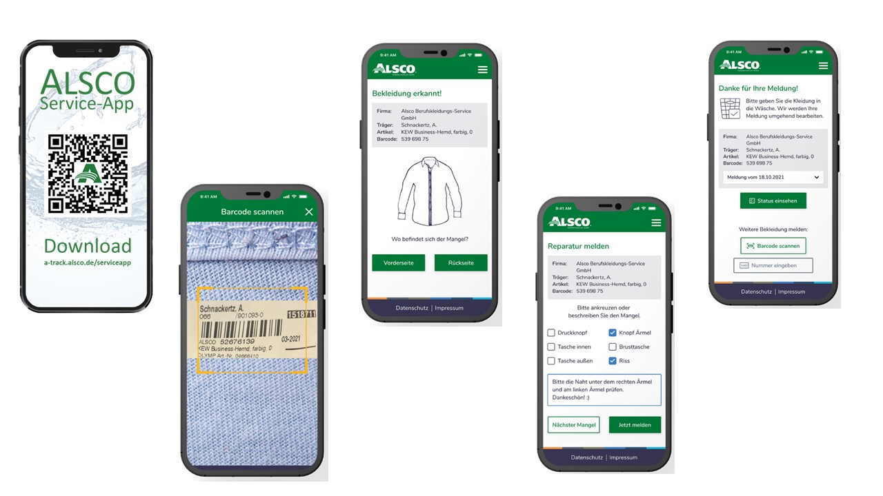 Alsco Service-App & Kundenportal | Alsco
